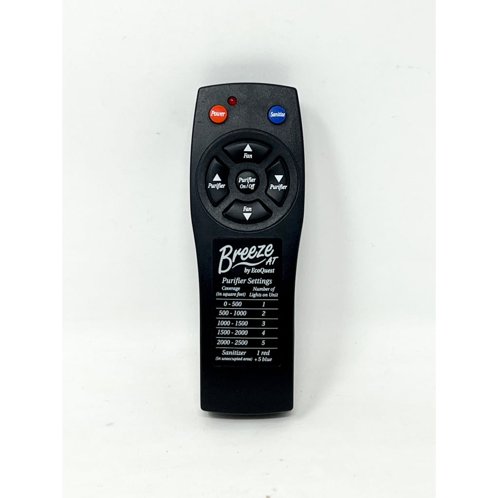 Breeze AT Air Purifier by EcoQuest Remote Control — Best Deal Remotes