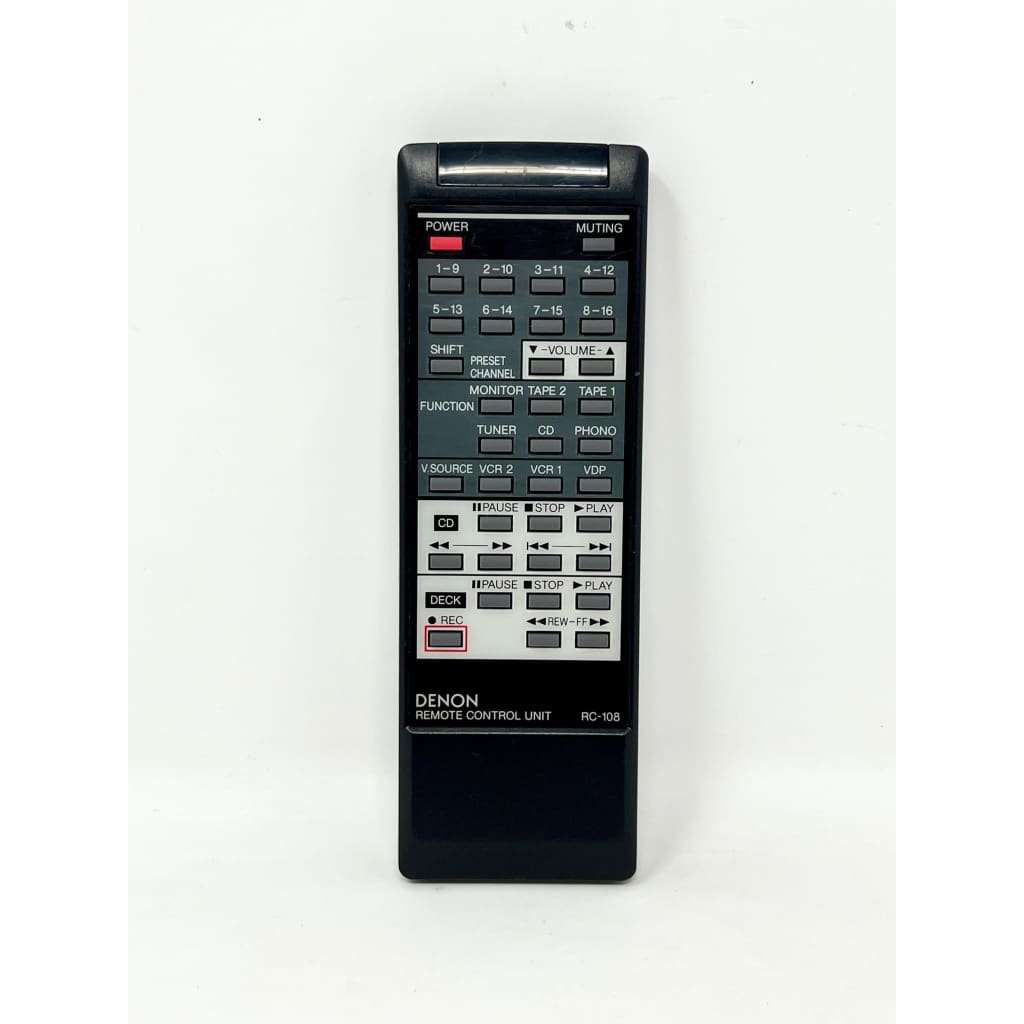 Denon RC-108 A/V Receiver Remote Control for DRA-1025R — Best Deal Remotes