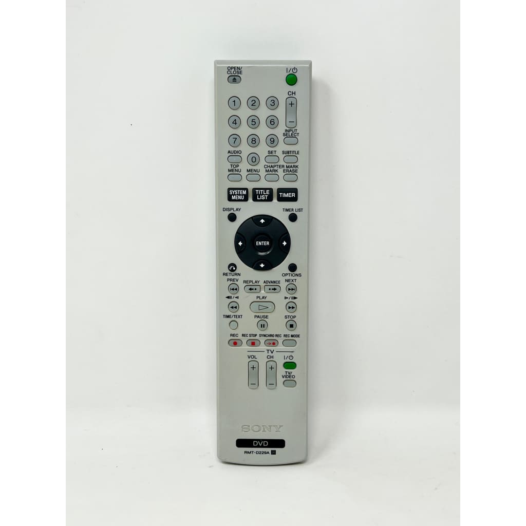 Sony RMT-D229A DVD/VCR Remote Control — Best Deal Remotes