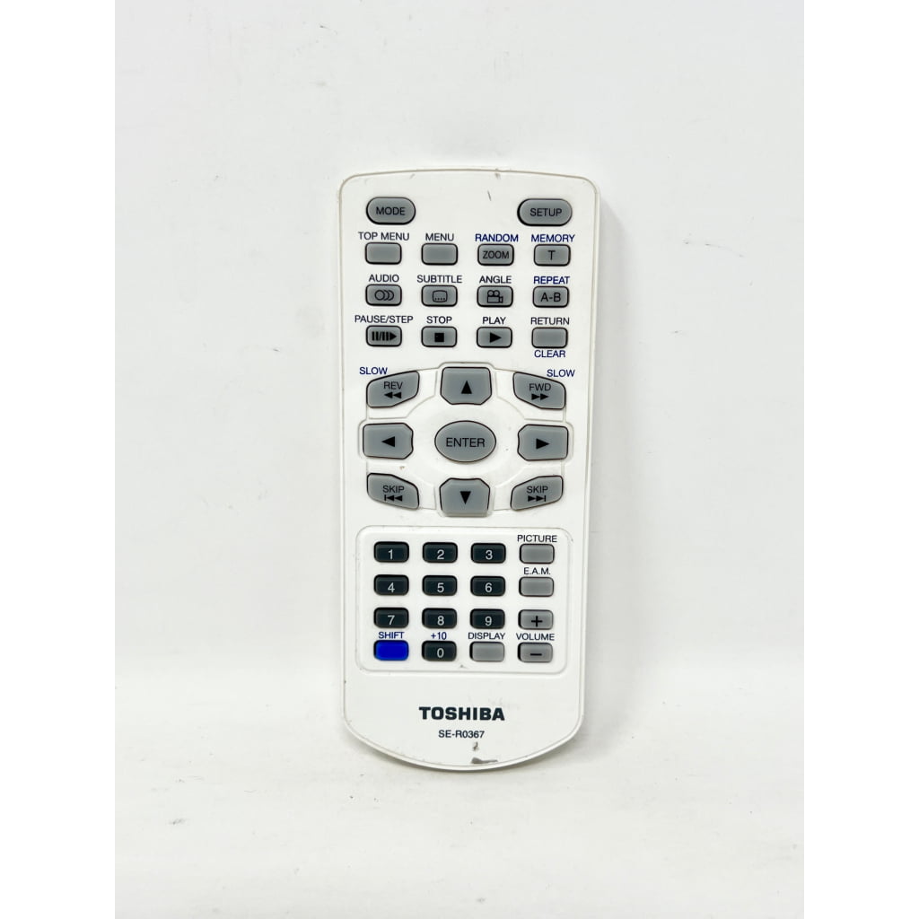 Toshiba SE-R0367 Portable DVD Player Remote Control — Best Deal Remotes
