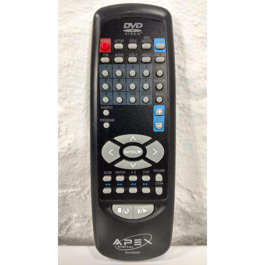 Apex Digital DV-R5003 DVD Player Remote Control for DVR5003 AD500V3 ...