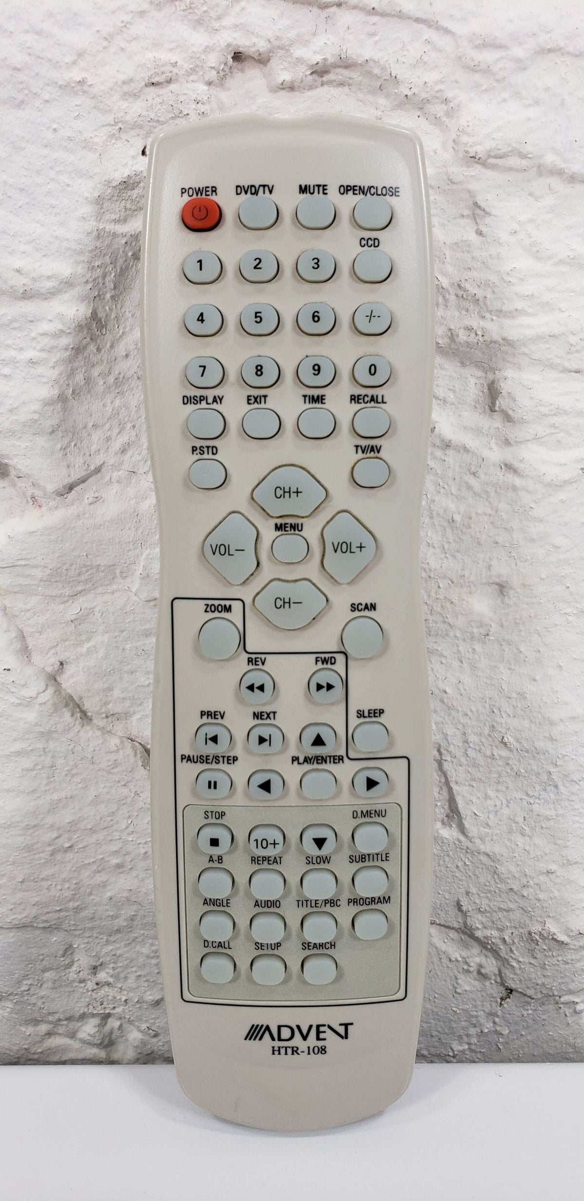 Advent HTR-108 DVD VCR Combo Remote for DV1418A, XV6555 — Best Deal Remotes