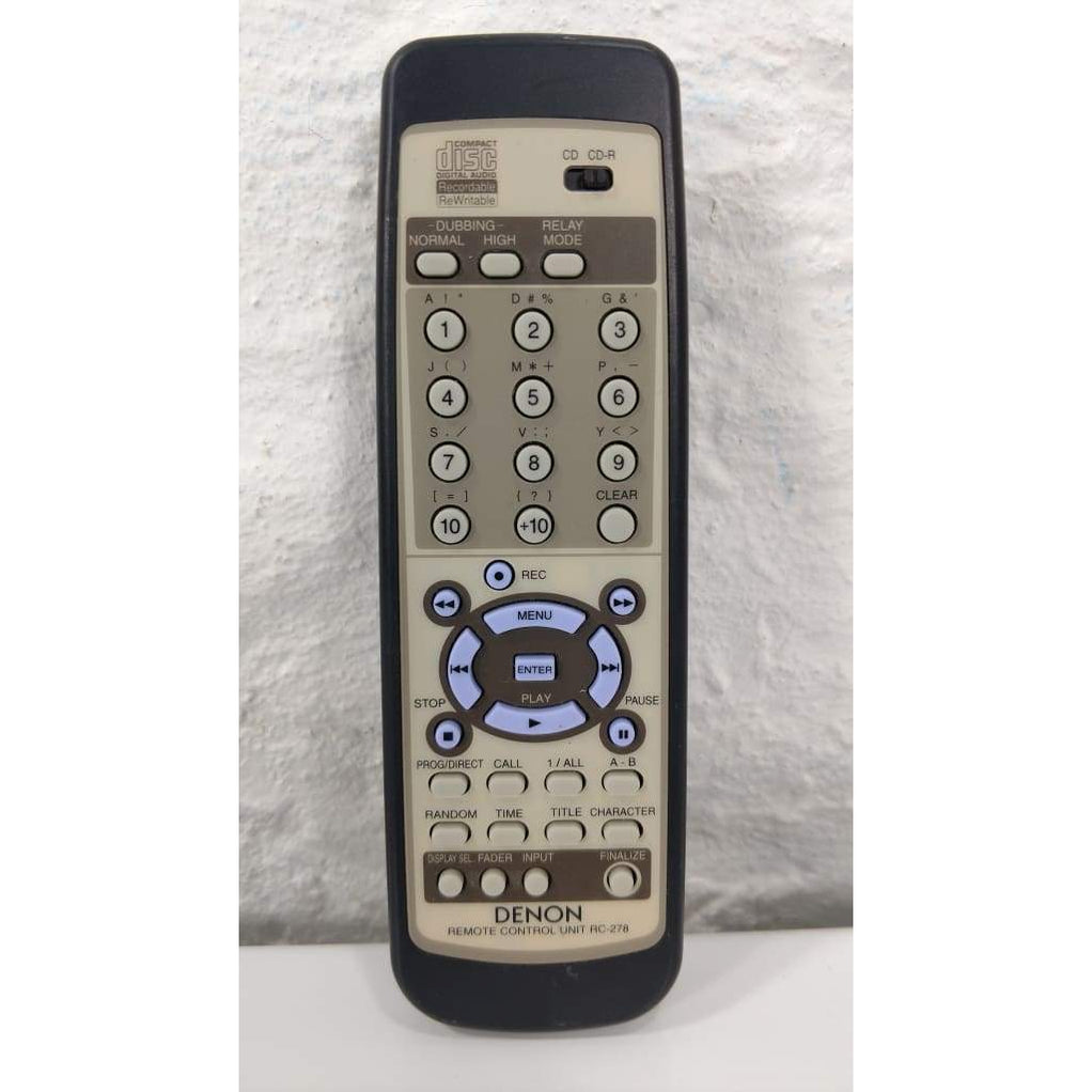 Denon RC-278 Remote Control for CDR-W1500 CDR-W1500P DNC-550R — Best ...