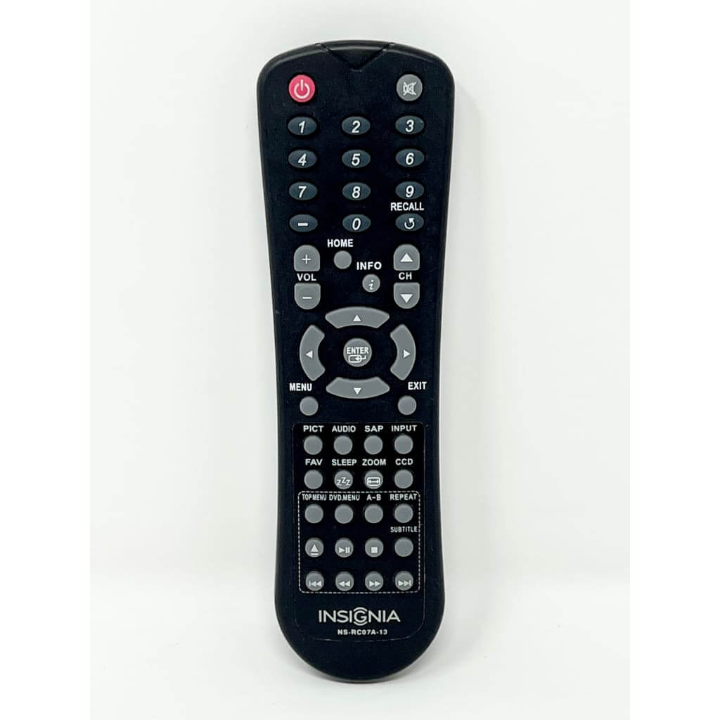 Insignia NS-RC07A-13 TV/DVD Remote Control — Best Deal Remotes
