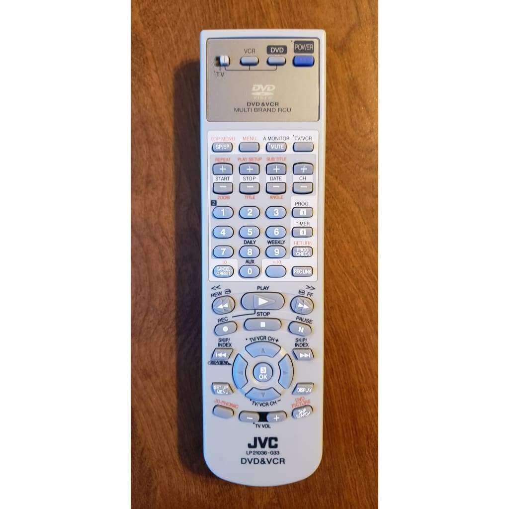 JVC LP21036-033 DVD/VCR Combo Remote Control — Best Deal Remotes