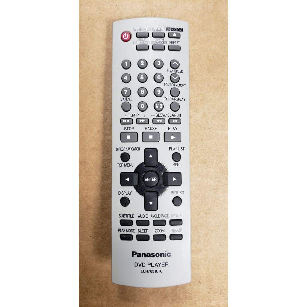 Panasonic EUR7631010 DVD Remote Control — Best Deal Remotes