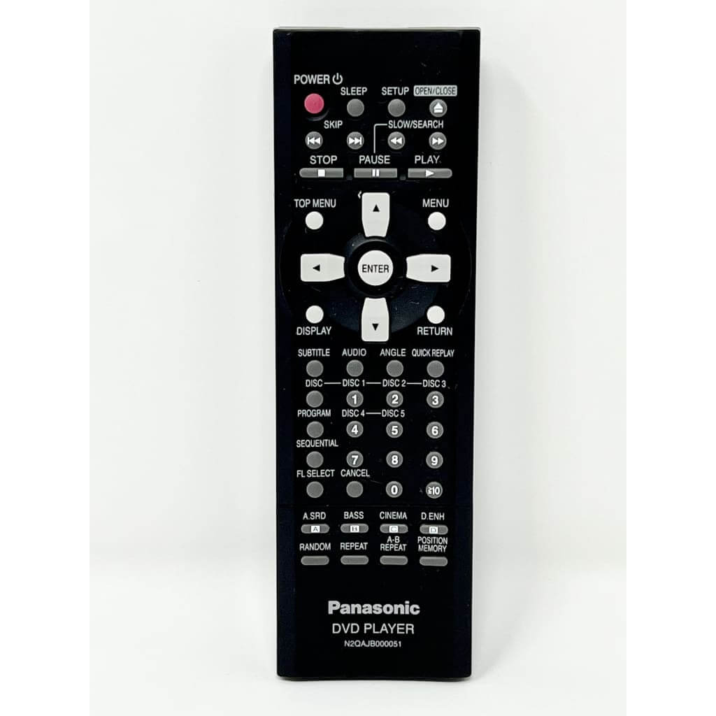 Panasonic N2QAJB000051 DVD Remote Control — Best Deal Remotes
