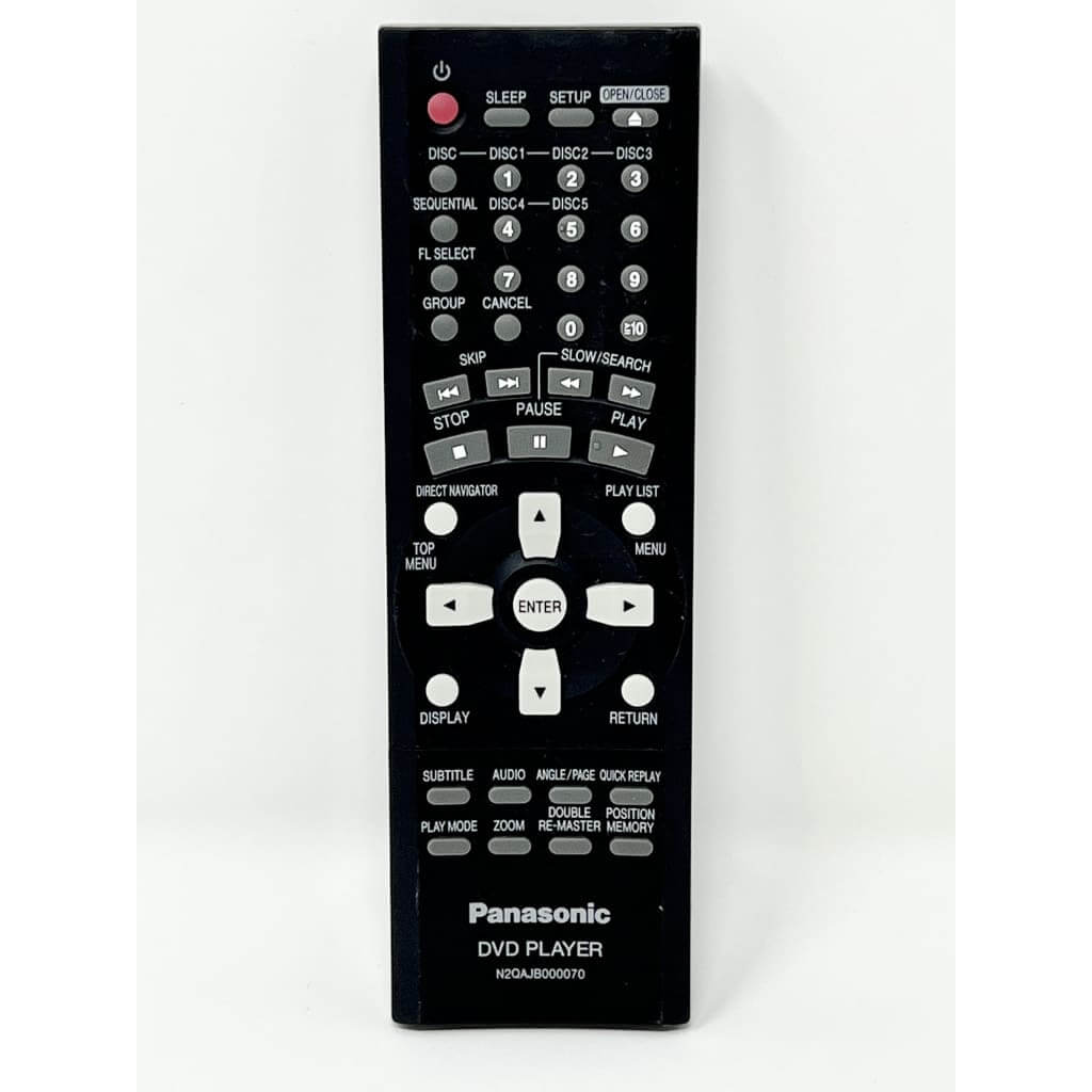Panasonic N2QAJB000070 DVD Remote Control — Best Deal Remotes