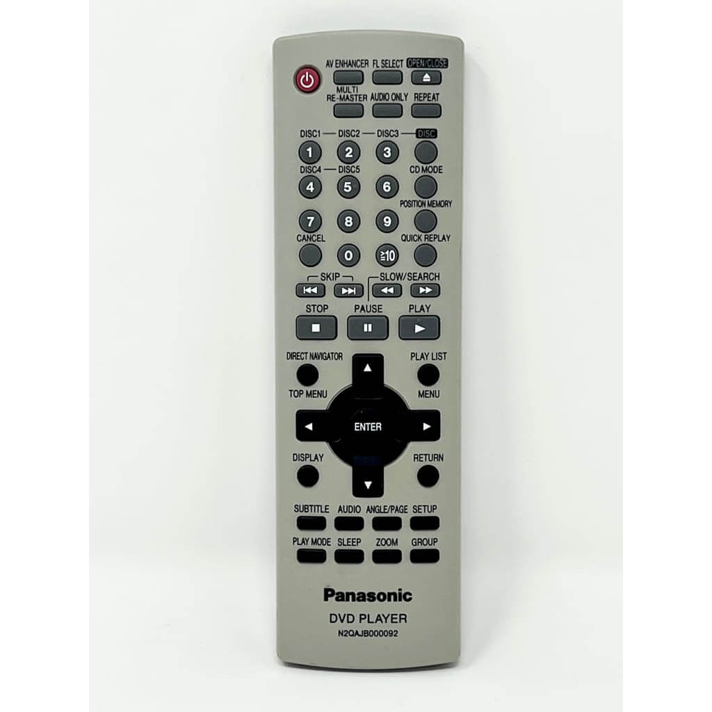 Panasonic N2QAJB000092 DVD Remote Control — Best Deal Remotes