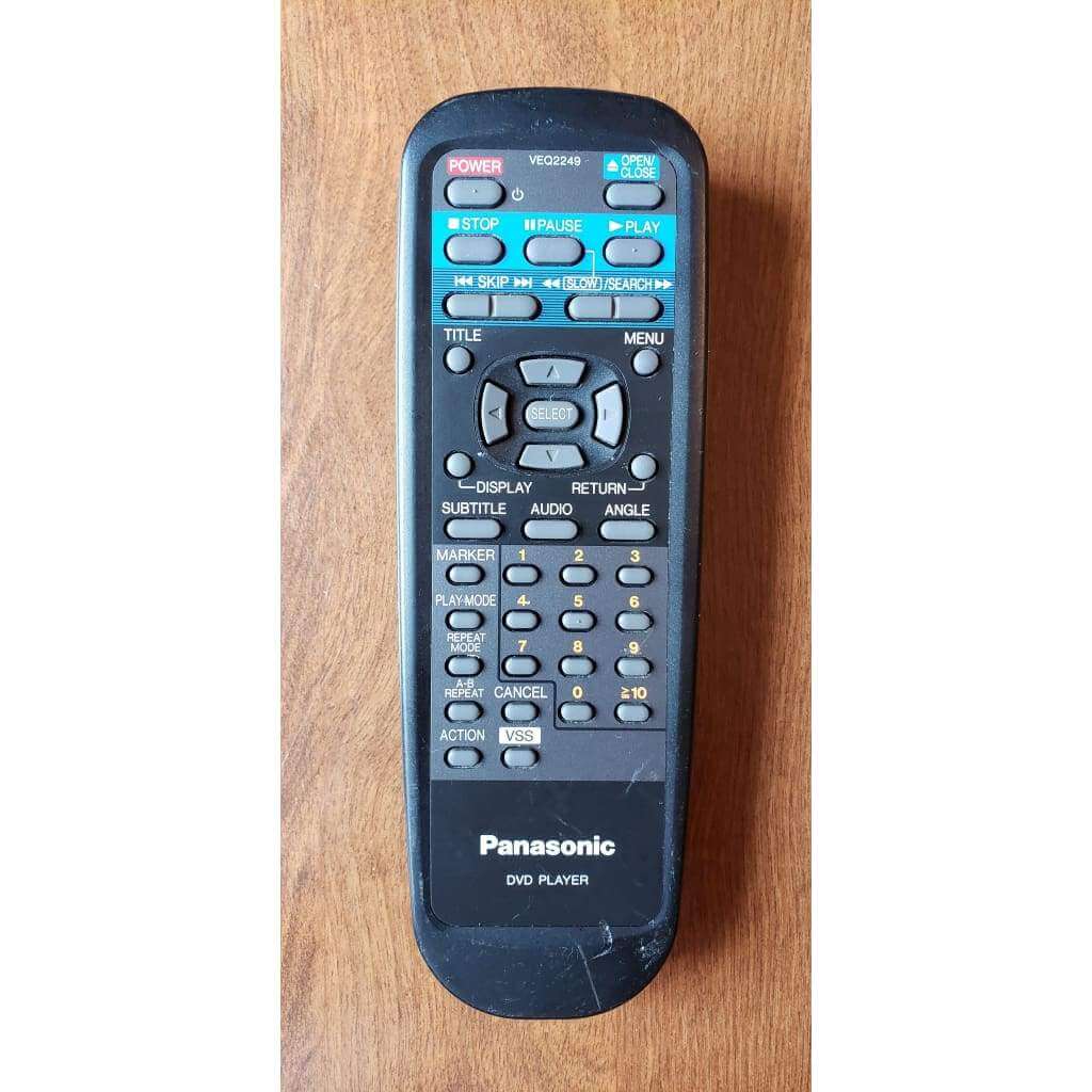 Panasonic VEQ2249 DVD Remote for DVD-A120 DVD-A112U DVD-A115U DVD-A120U ...
