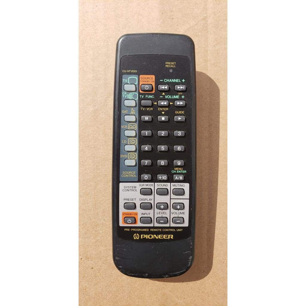 Pioneer CU-HTV001 Remote for AXD7157 AZN7713 HTV1 HTV11 HTVC1 etc ...