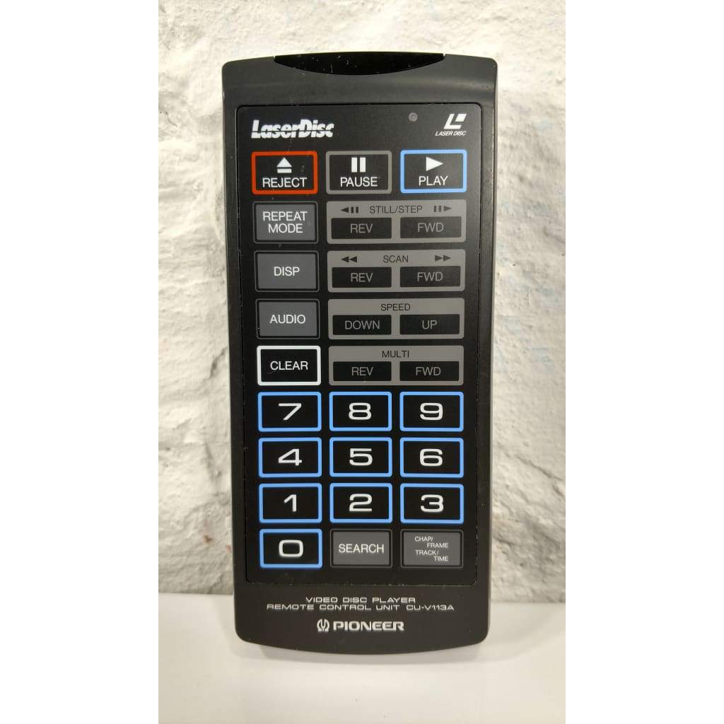 Pioneer CU-V113A Laserdisc Remote Control CLD-V2200 CLD-V2400 CLD-V2800 ...