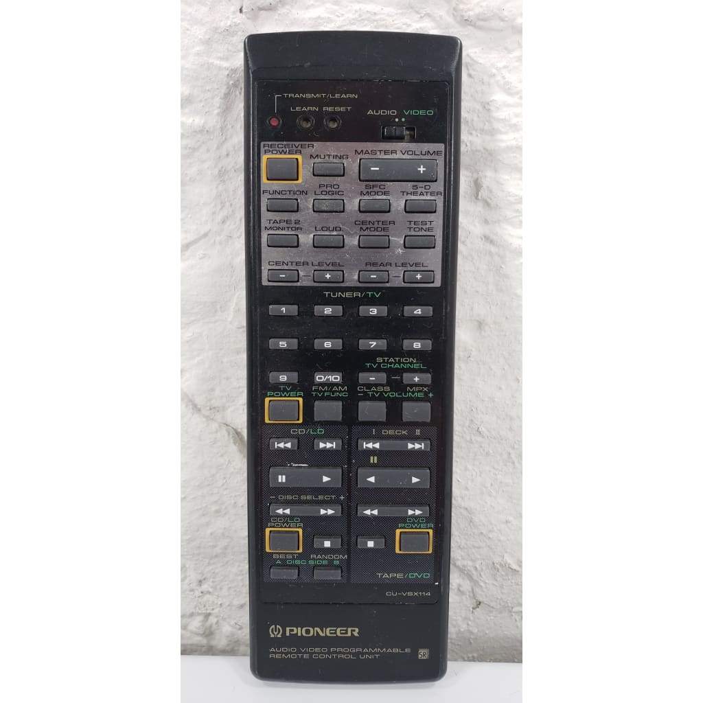 Pioneer CU-VSX114 Programmable AV Audio Remote Control — Best Deal Remotes