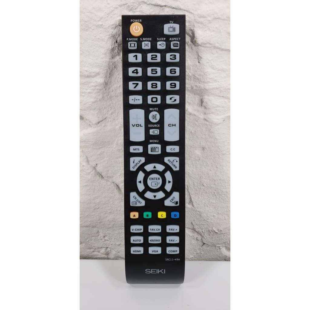 Seiki SRC11-49A TV Remote for SC-322TI SC-402TT SC-462TC SE-322FS etc ...