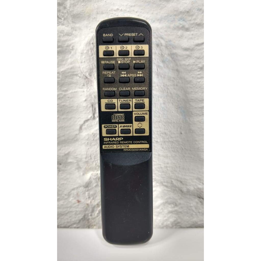 Sharp RRMCG0001AWSA CD Player Remote Control for CMSC333 — Best Deal ...