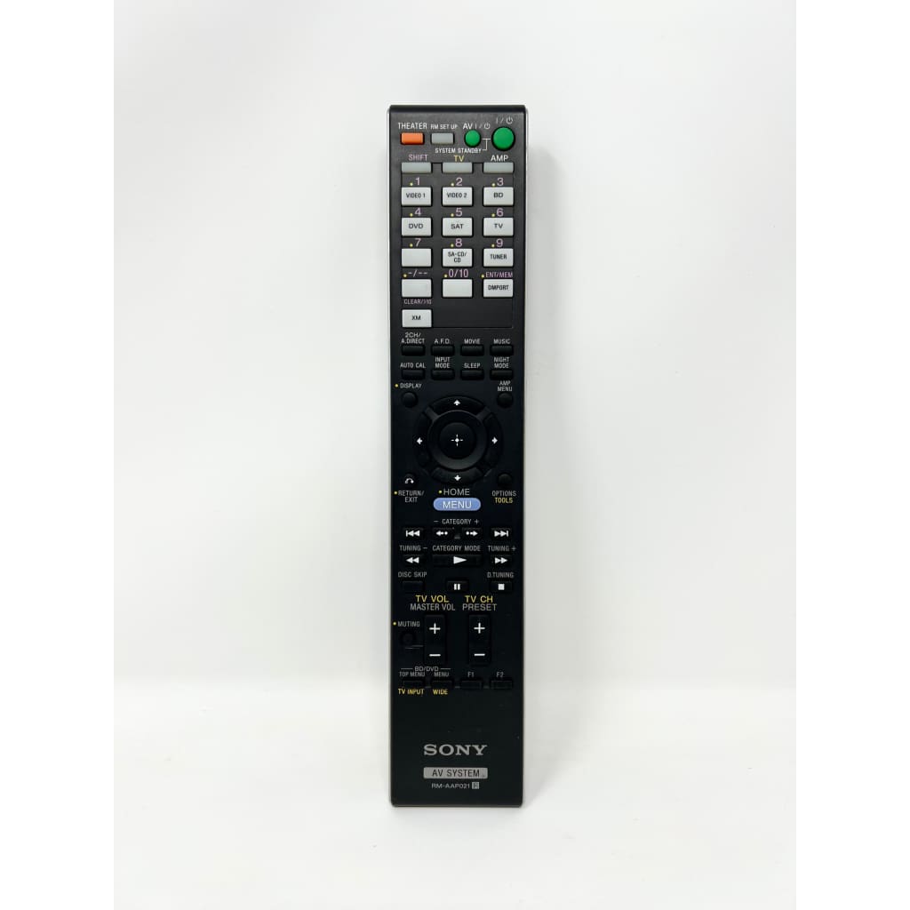 Sony Remote Controls | Audio System, DVD Player, TV, CD Player, Projec ...