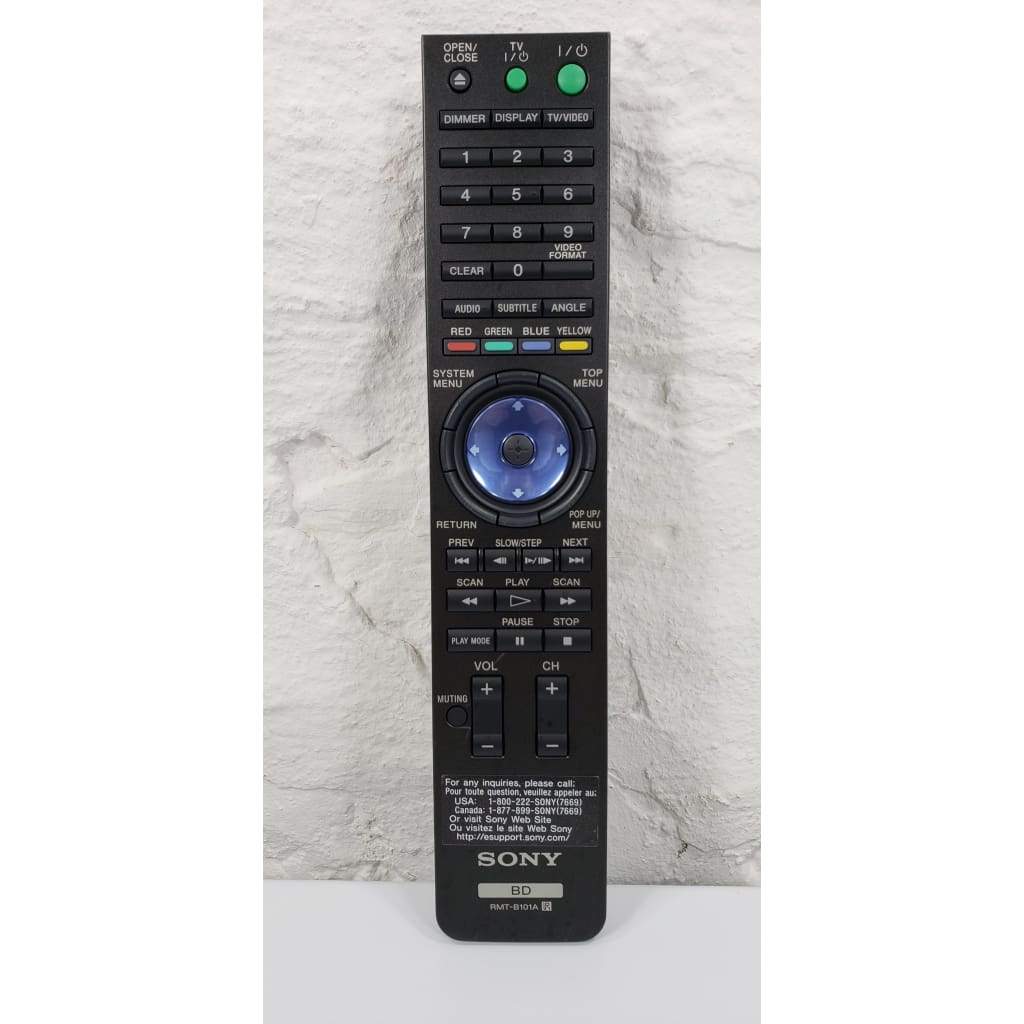 Sony RMT-B101A Blu-ray DVD Remote Control for BDP-S300 BDP-S301 — Best ...