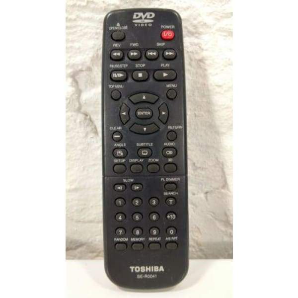Toshiba SE-R0041 DVD Remote Control for SD1600 SD1600C SD1600U SD6100 ...