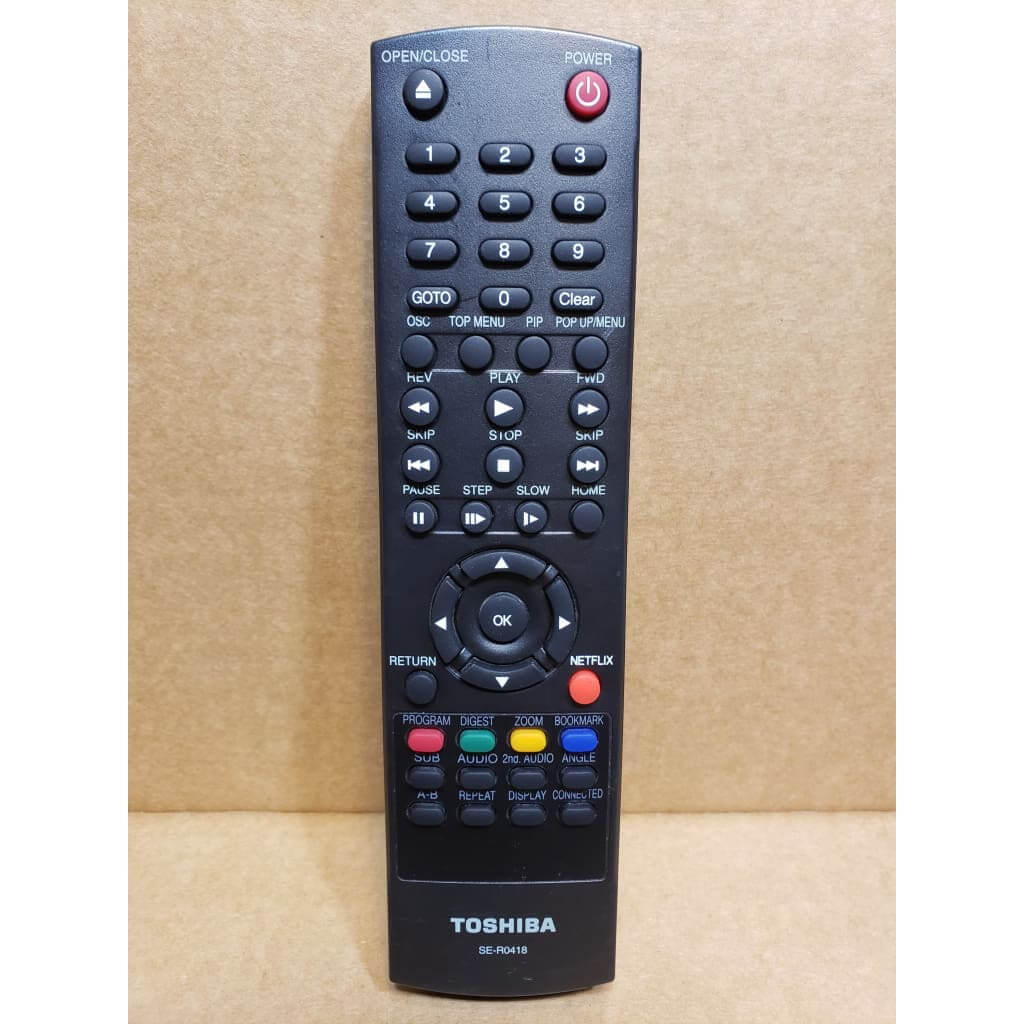 Toshiba SE-R0418 Blu-Ray DVD Remote Control — Best Deal Remotes