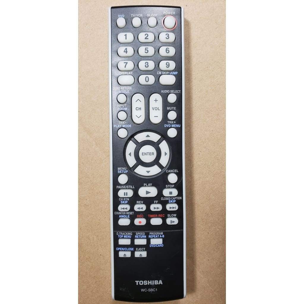 Toshiba WC-SBC1 TV/VCR/DVD Combo Remote Control — Best Deal Remotes