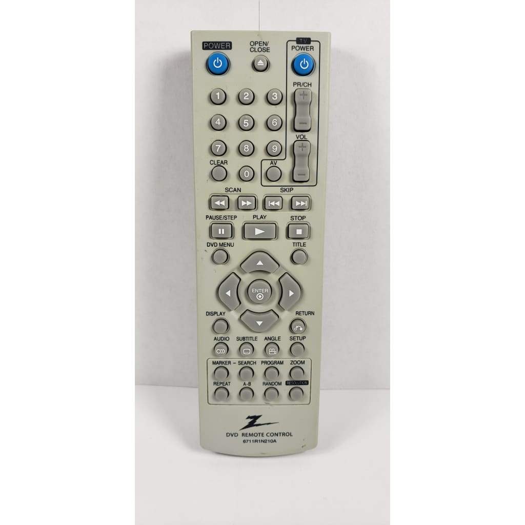 Zenith 6711R1N210A DVD Player Remote Control — Best Deal Remotes